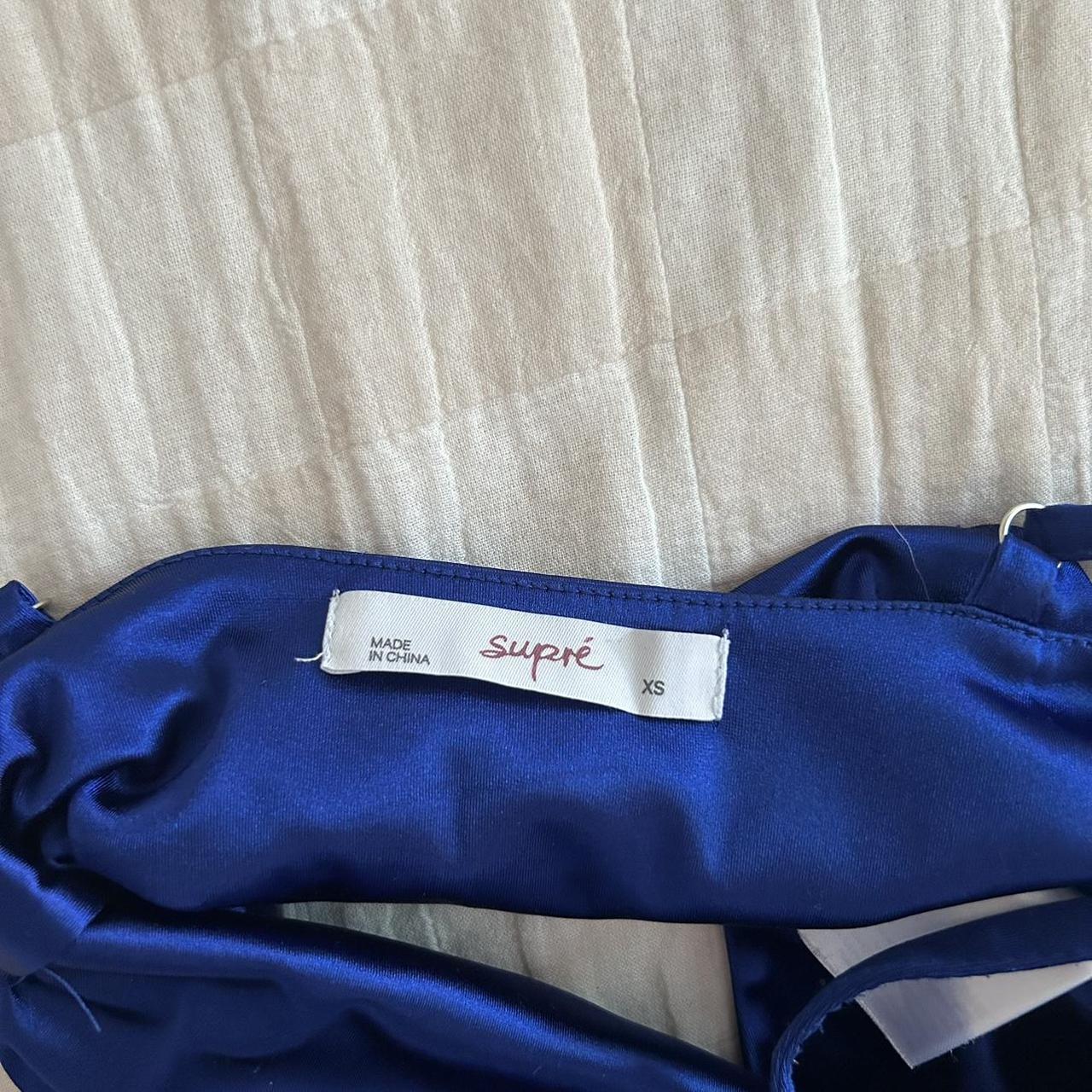 supre satin crop - size XS - worn a few times -... - Depop