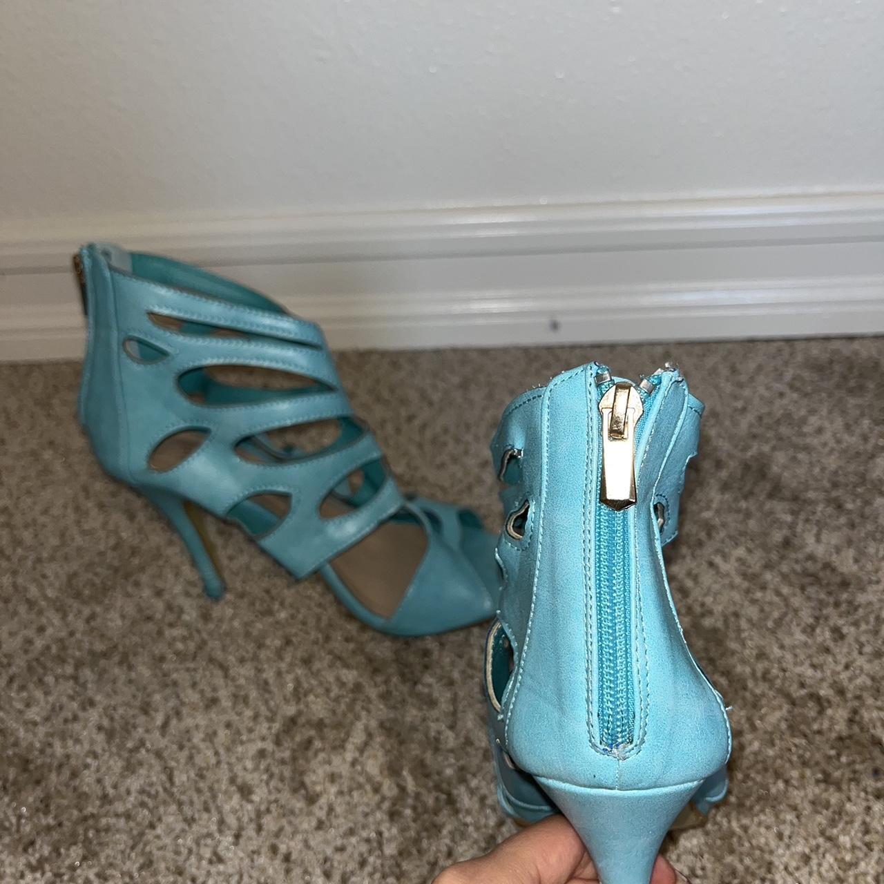 Blue Desire Women's Blue Courts | Depop