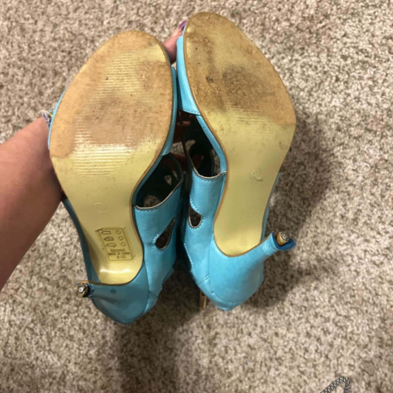 Blue Desire Women's Blue Courts | Depop