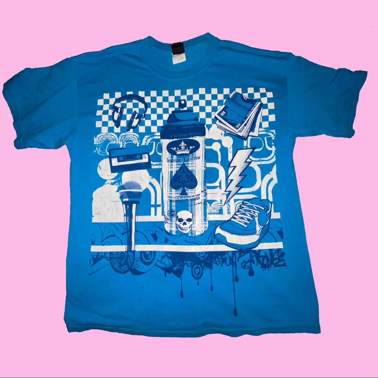 vintage Y2k graphic t shirt super sick graphic,... - Depop