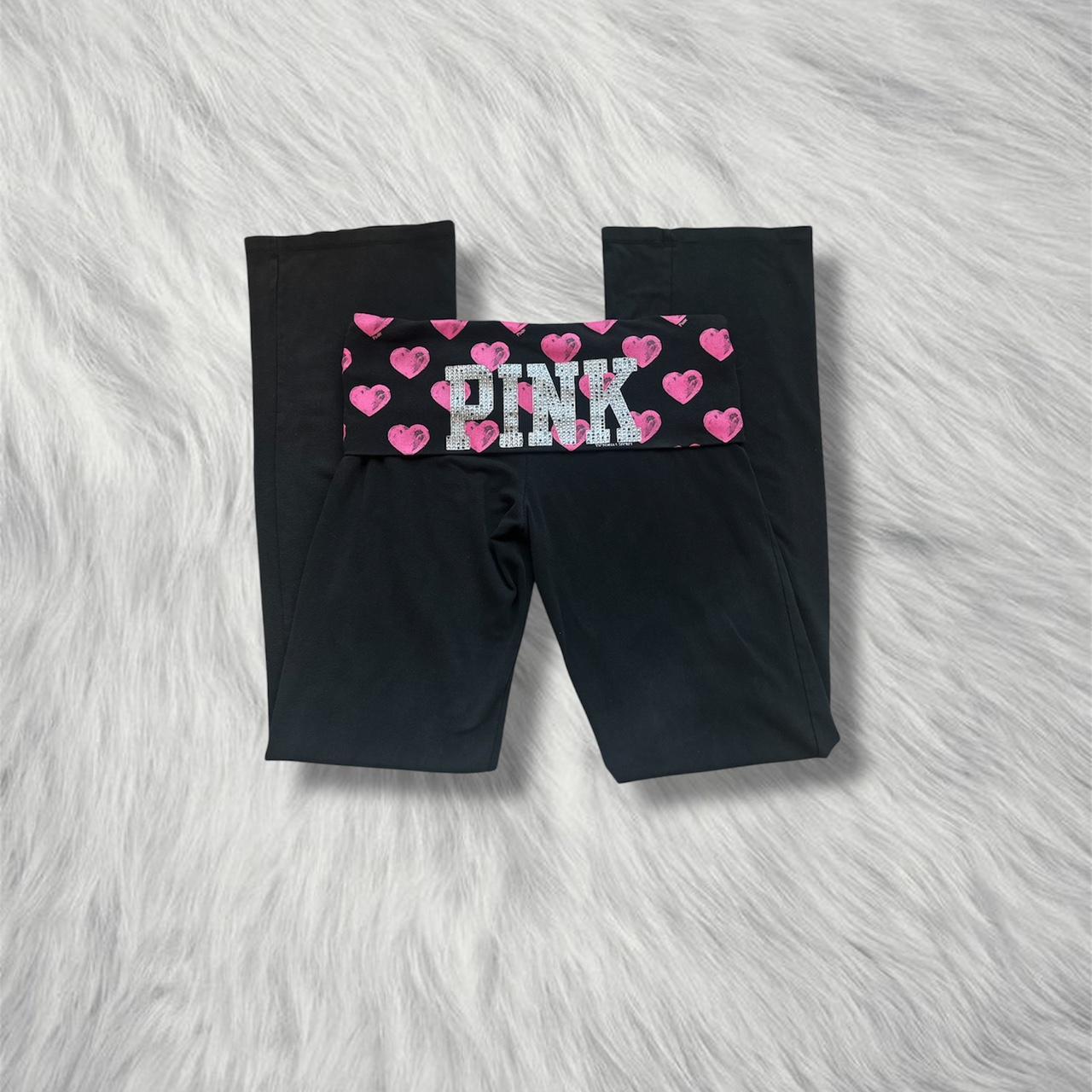 2000s victoria’s secret pink heart rhinestone... | Depop