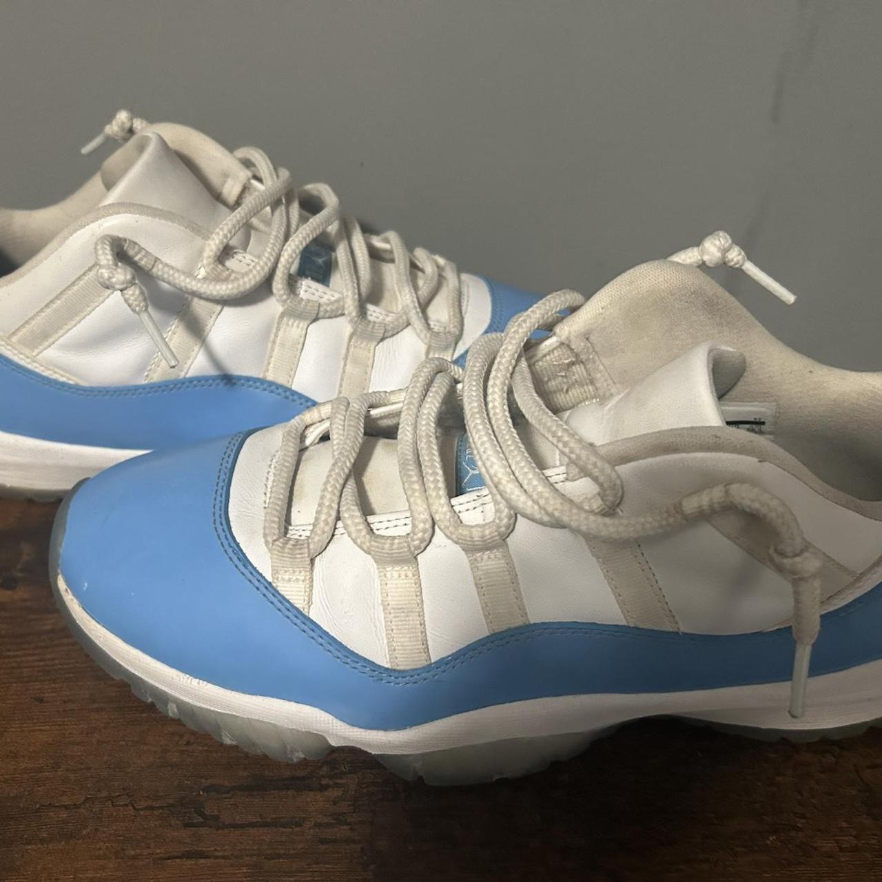 Jordan 11 unc low come get em pls white, blue,... | Depop