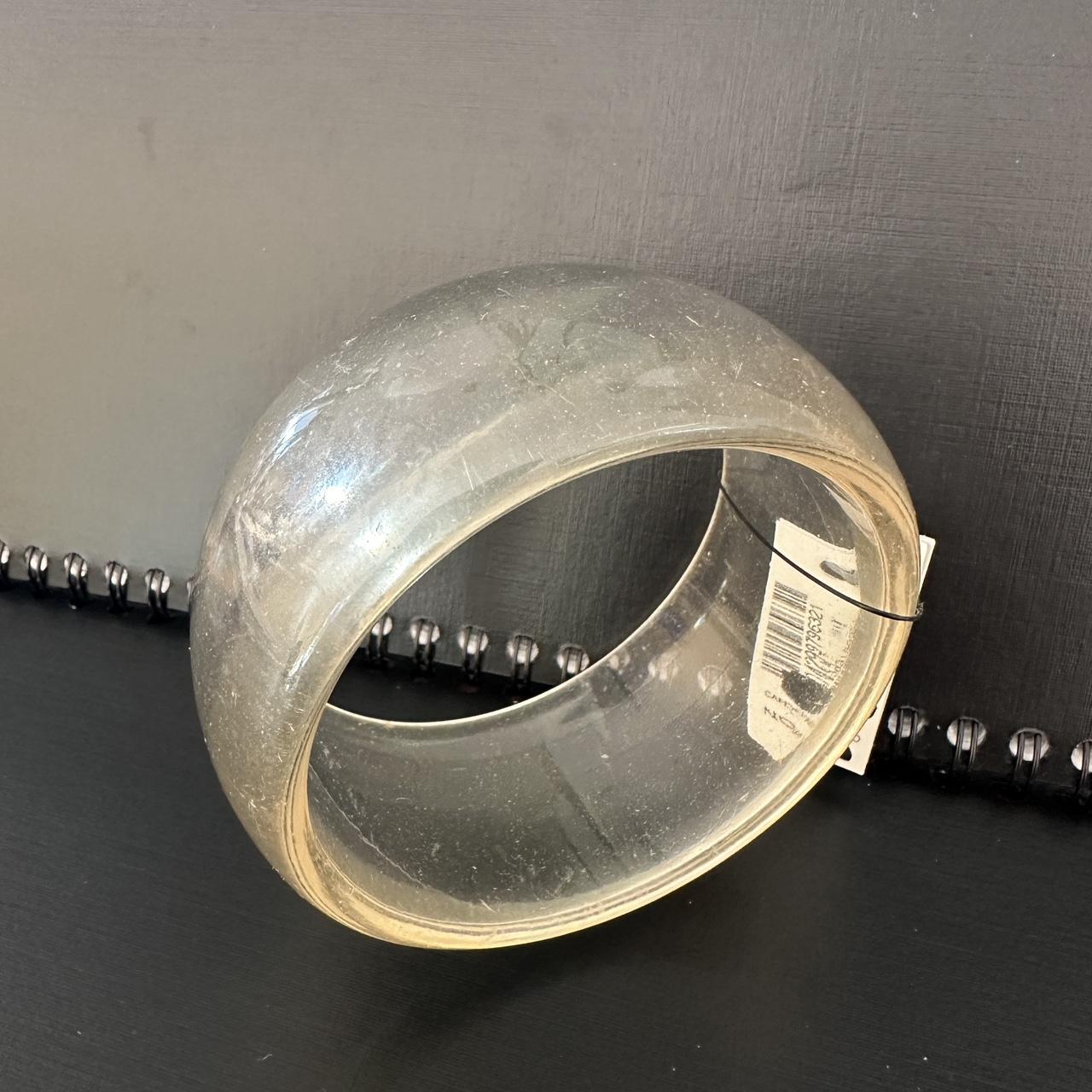Clear plastic bracelet bangle - Depop