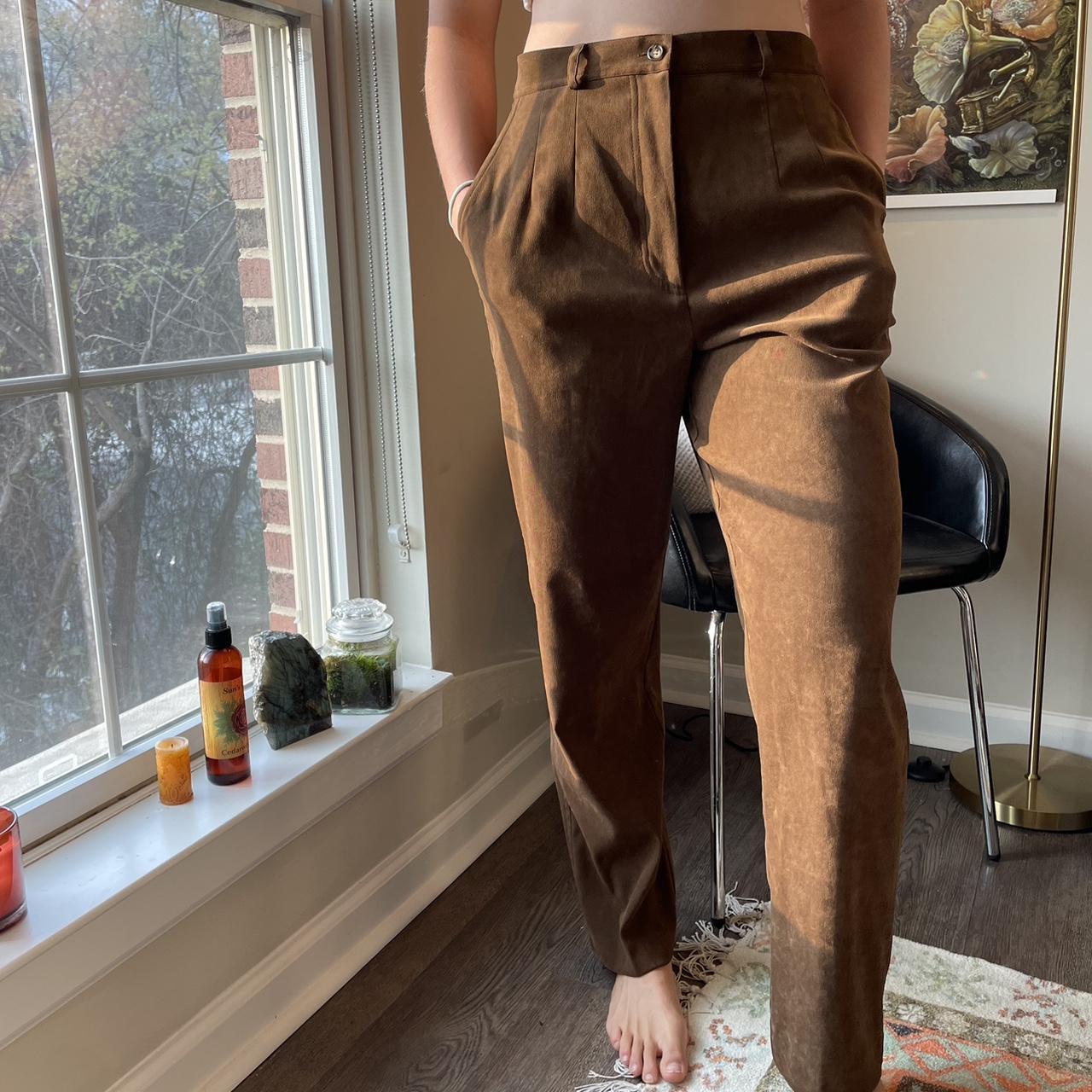 Talbots Women's Brown Trousers | Depop