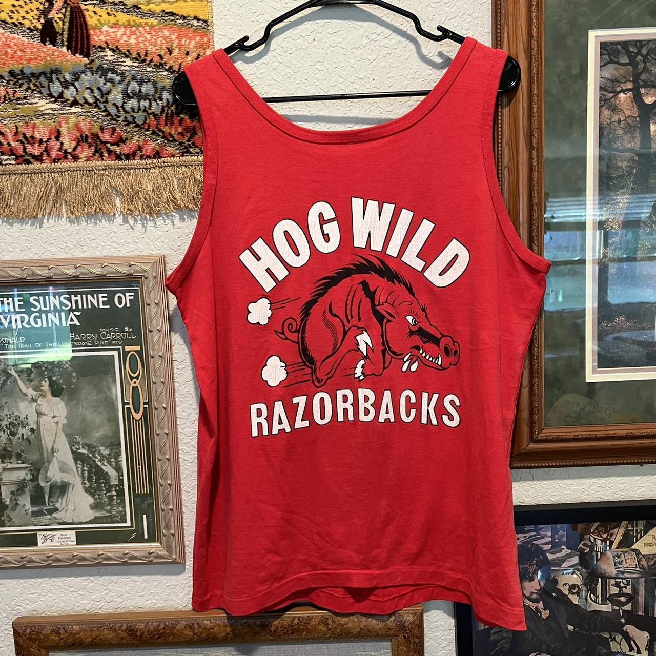 Vintage 80’s University Of Arkansas Razorbacks Hog... | Depop