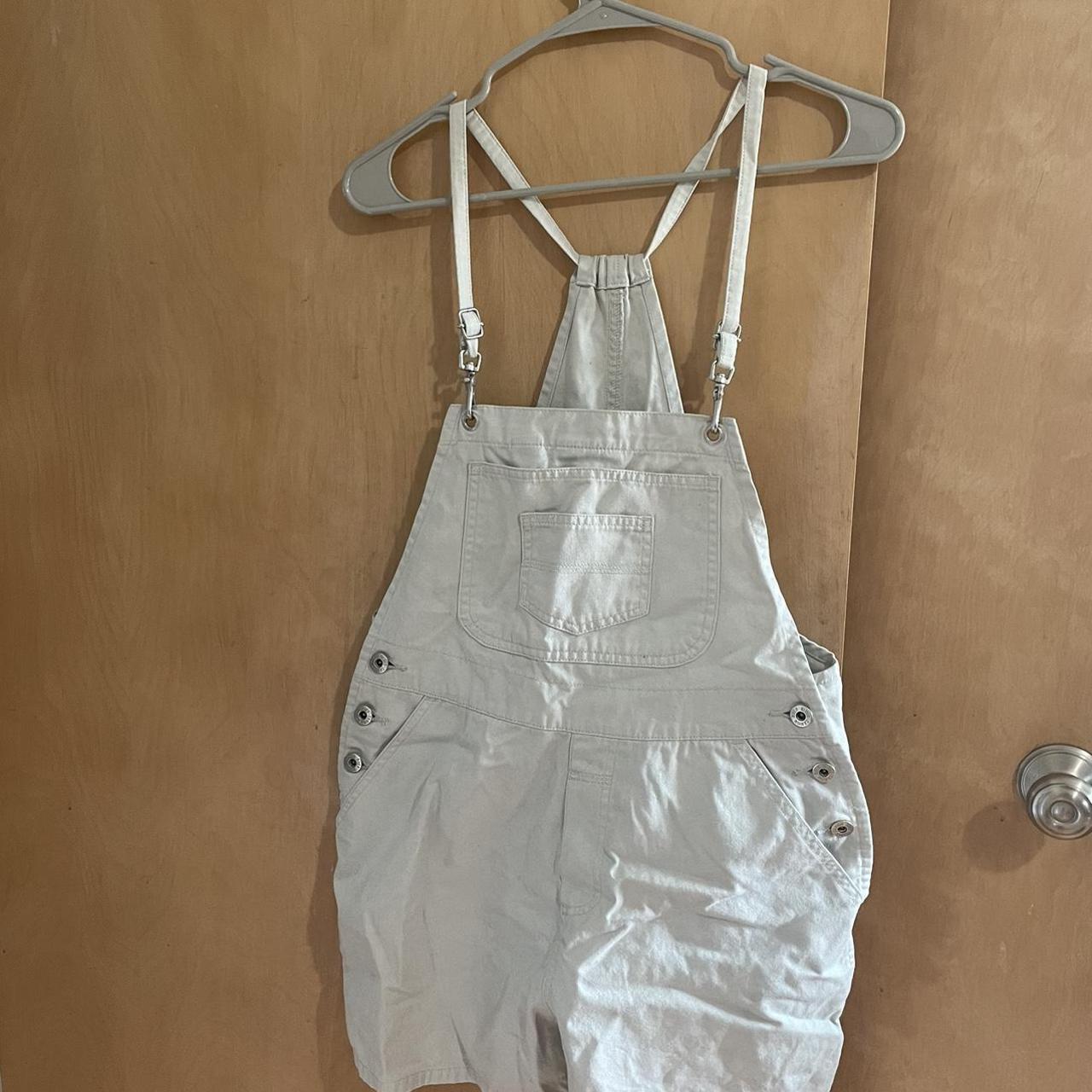 Canyon River Blues Women's Tan and Cream Dungarees-overalls | Depop
