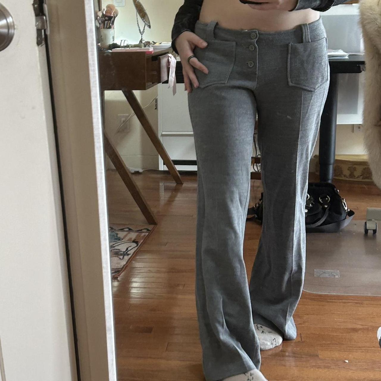 True Vintage low rise button up slacks pants - Depop