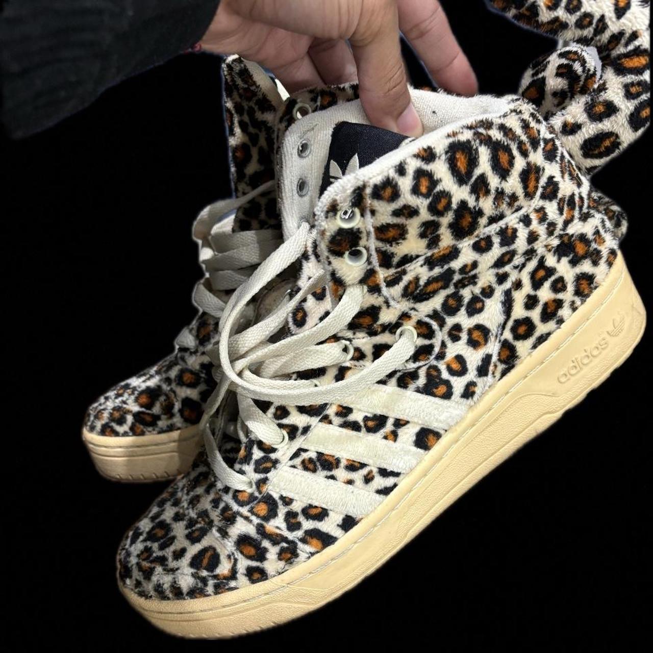 Jeremy Scott Leopard Tails Size 8 Great... - Depop