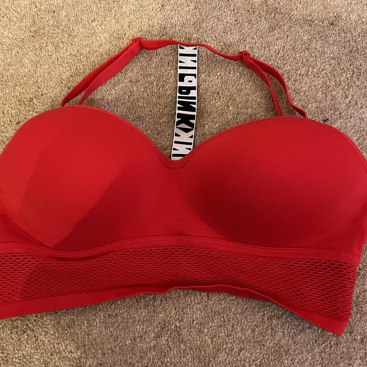 Victoria’s Secret Pink razorback sports bra. Never... - Depop