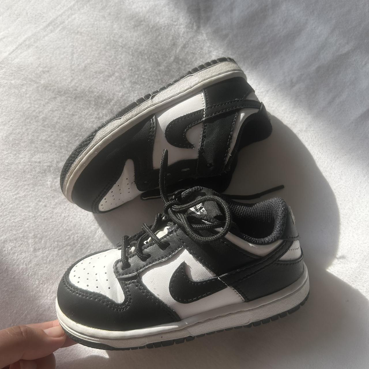 Nike Panda Dunks Size 7.5 Toddler / baby / infant... - Depop
