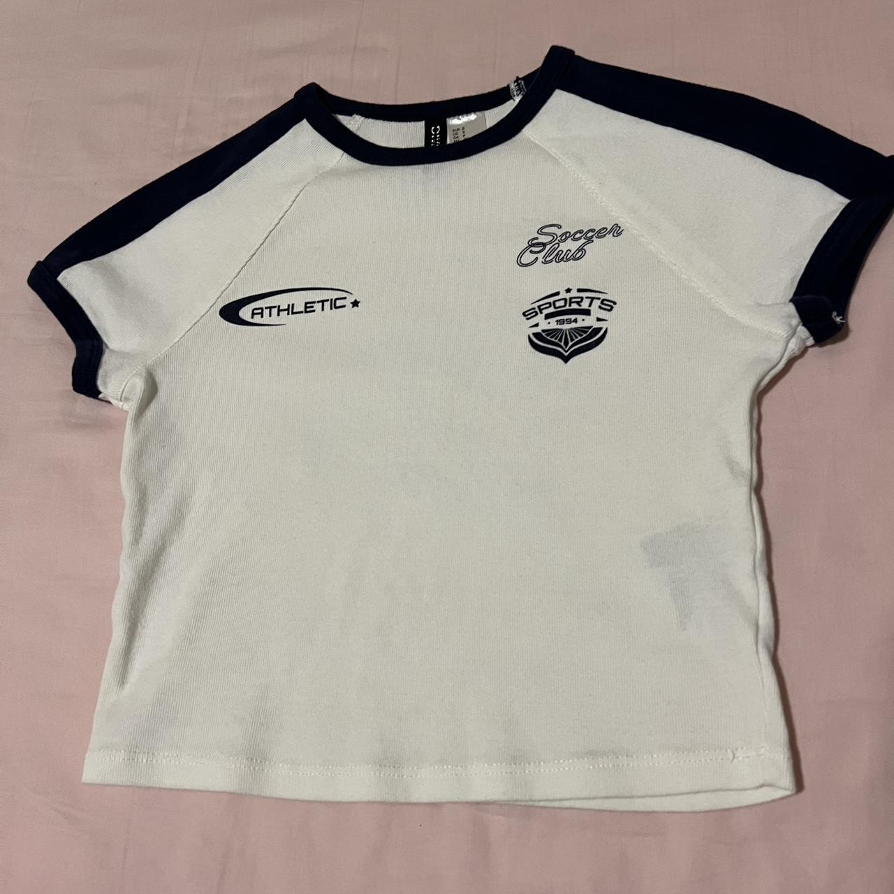 - ACUBI style cropped top - Dark navy blue and... | Depop