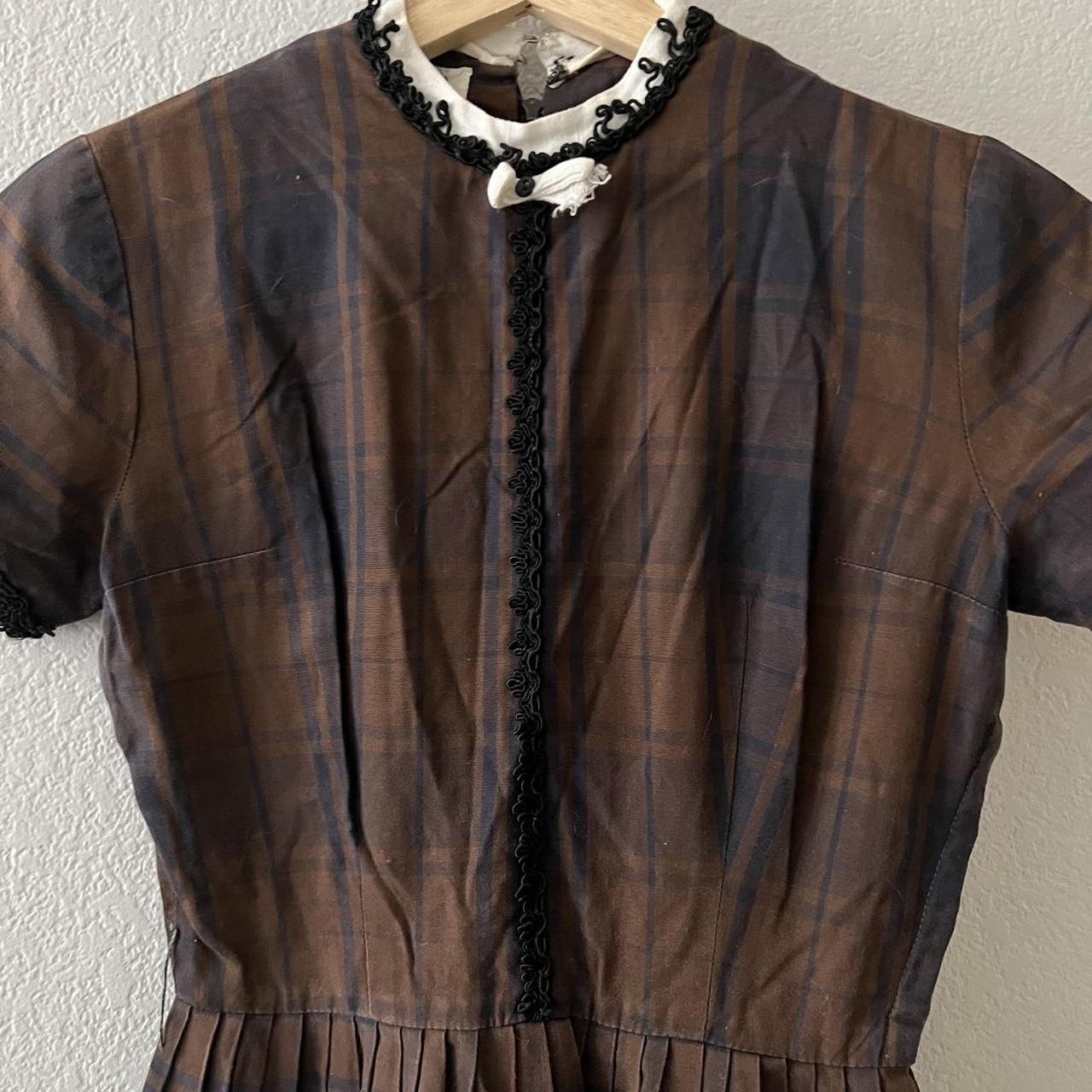 Vintage Jonathan Logan Dress 40s/50s pleated dress... | Depop