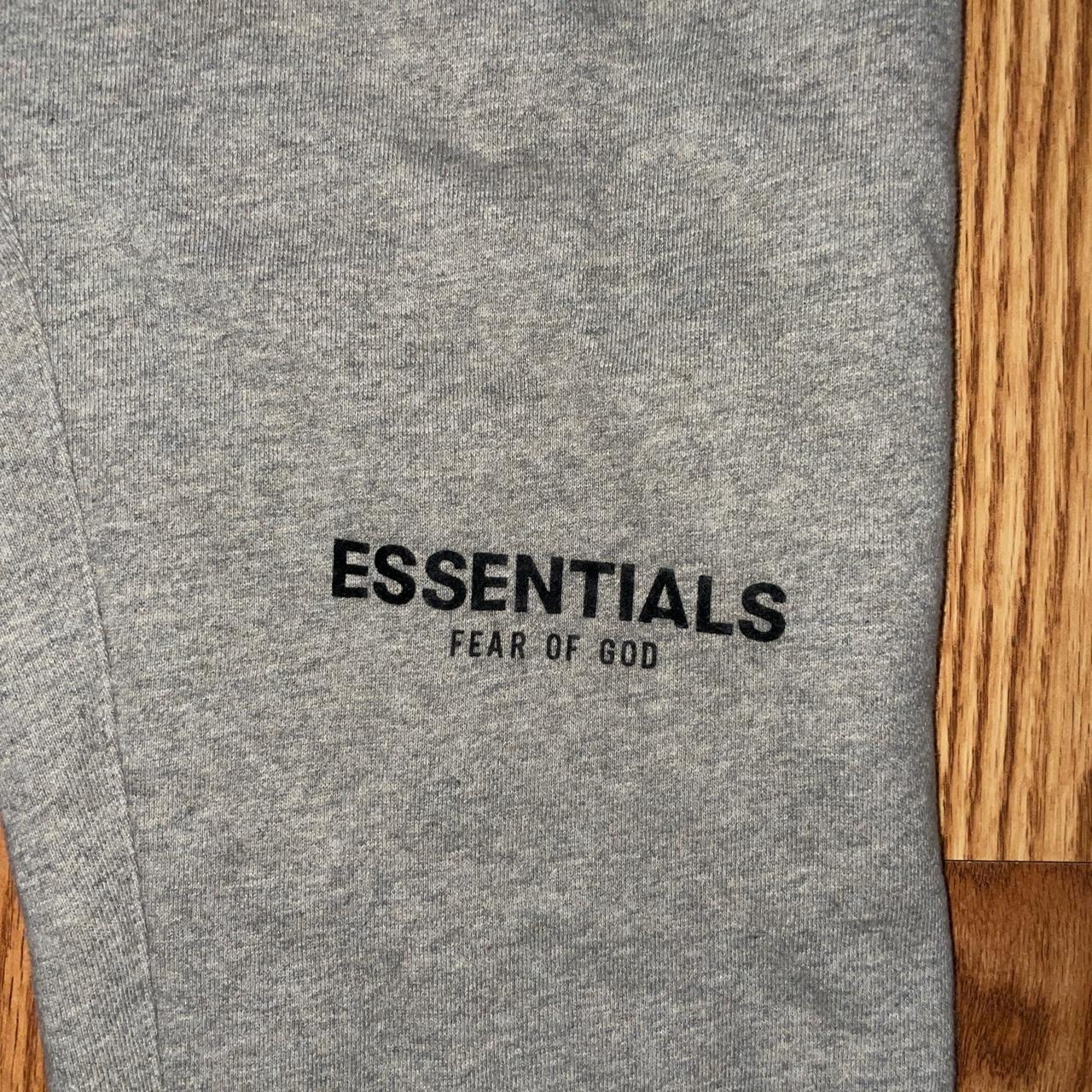 Gray essentials sweatpants Size M In great... - Depop