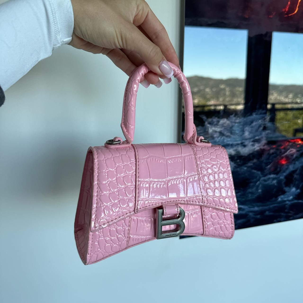 Desi9ner in$piredd Cutest Pink Mini Bag Crocodile... - Depop