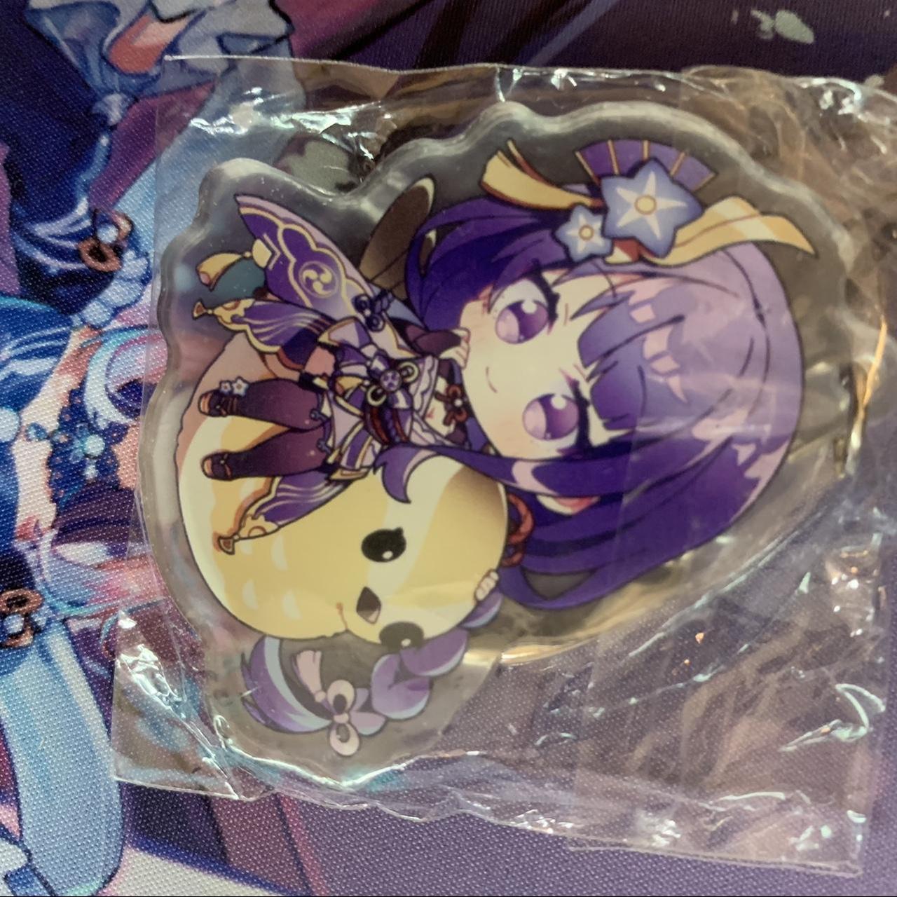 Raiden shogun ei genshin impact gacha pon key chain... - Depop