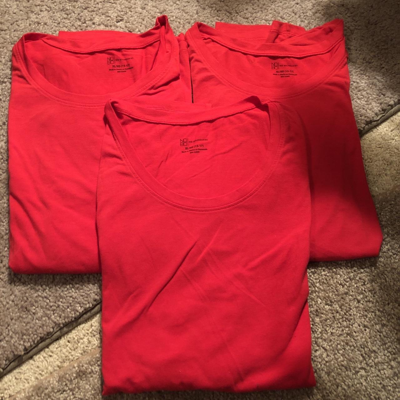 3 red target t shirts Size xl Worn once Thin - Depop