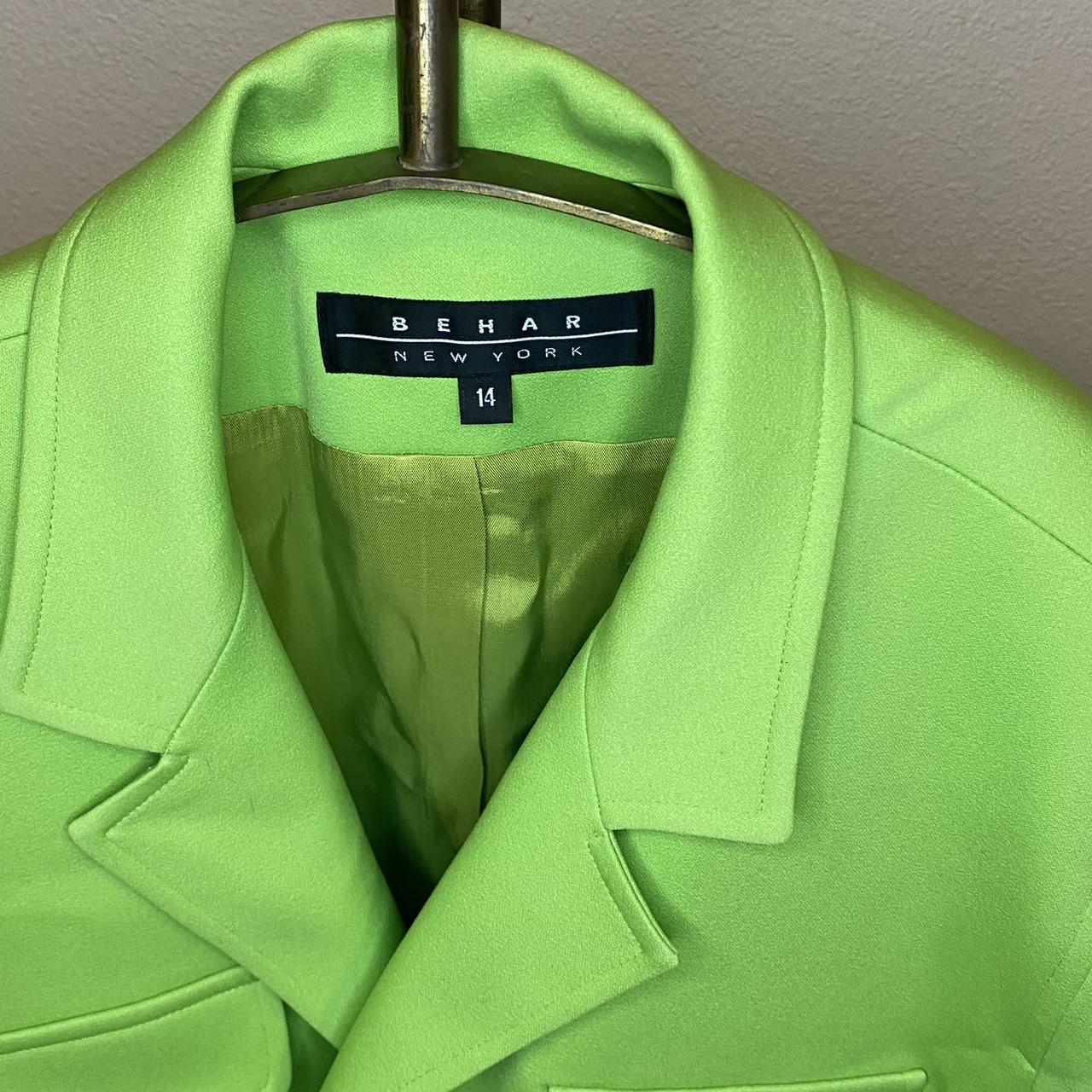 Lime Green Oversized Blazer/Jacket - Women’s Size... - Depop