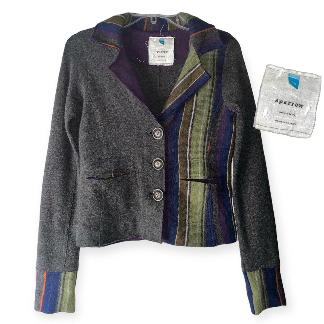 Sparrow Wool Jacket uniquely stunning grunge/2000s... - Depop