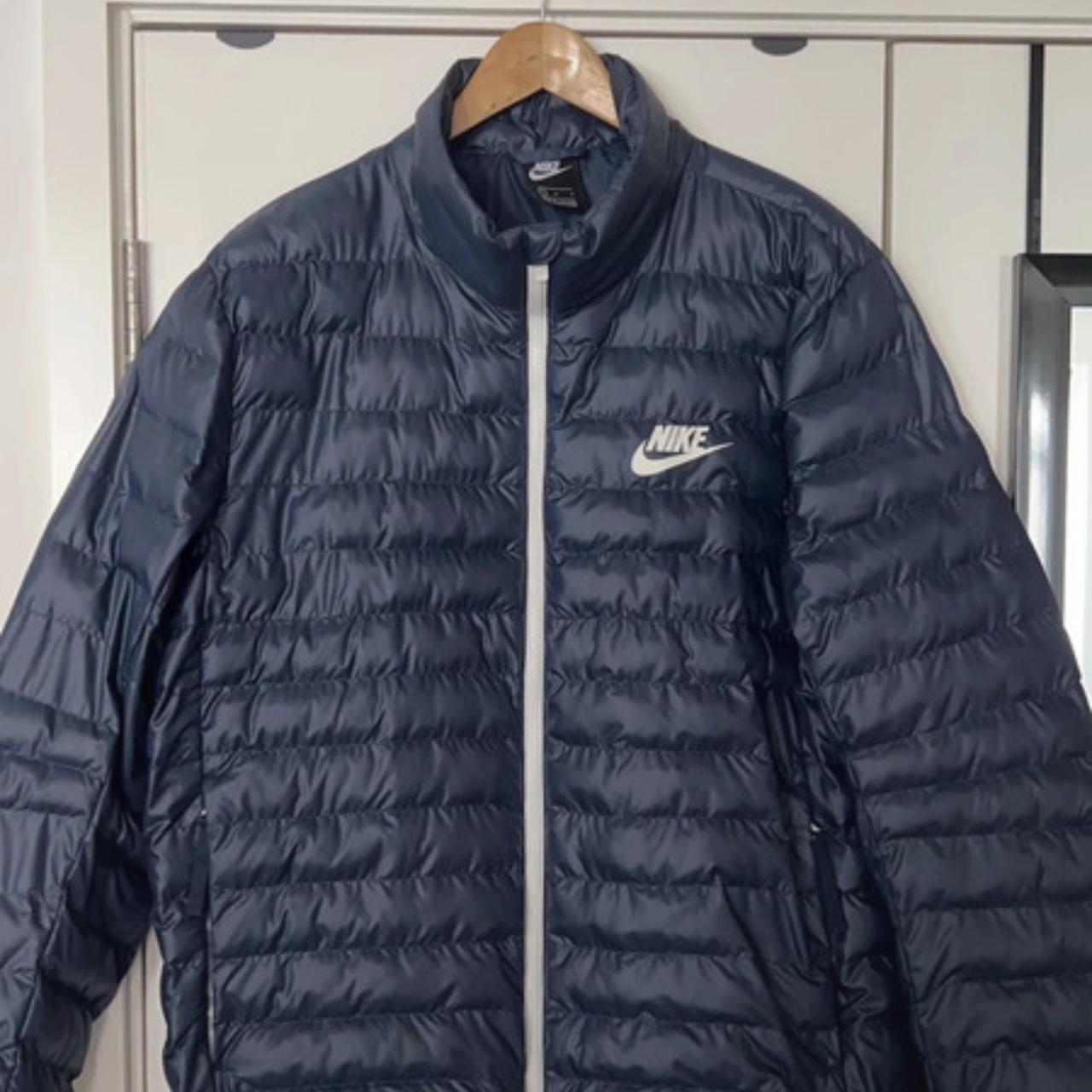 Nike Men's Blue and Navy Jacket | Depop