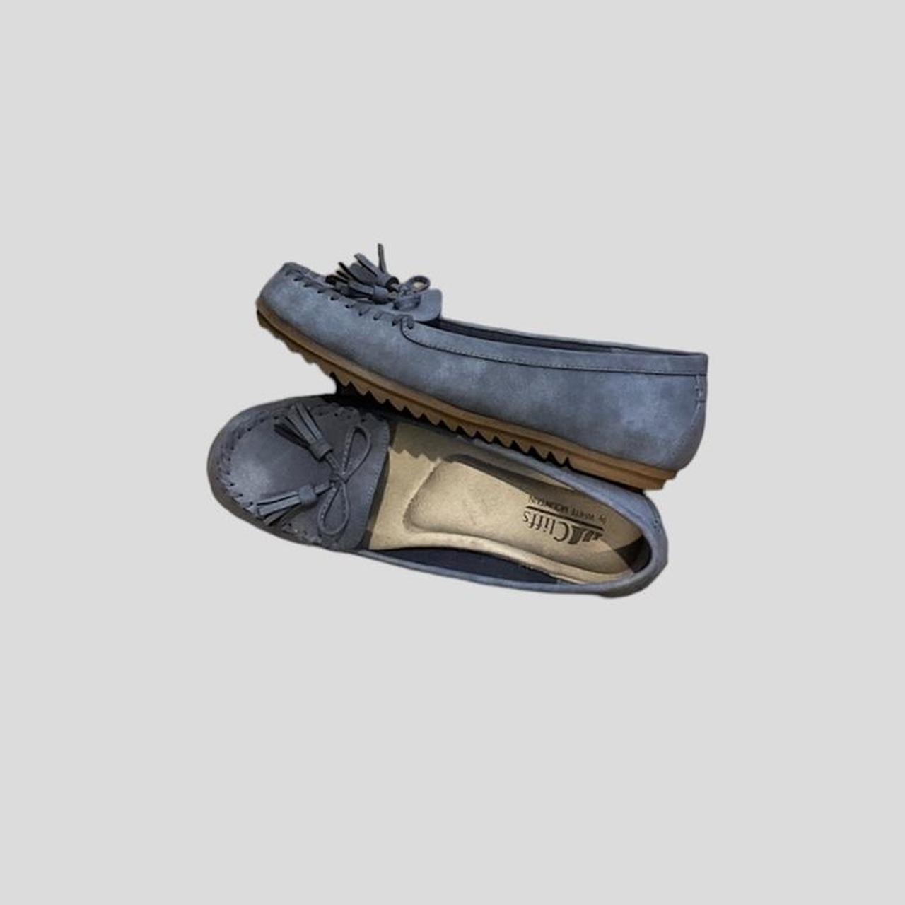 Suede Blue Flats brand: Cliffs by white mountain 🤍... - Depop