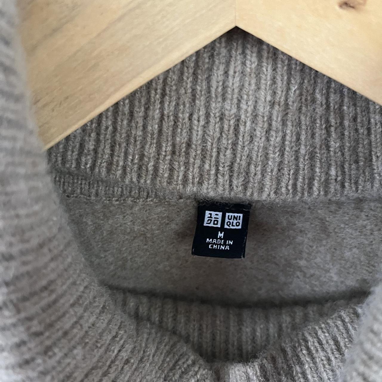 Uniqlo turtleneck sweater size M tan / brown /... - Depop