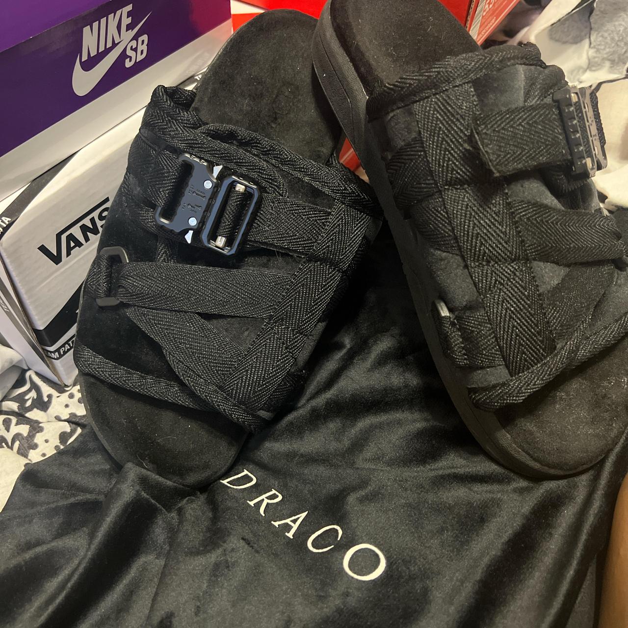 Draco slides womens 7.5 worn once - Depop