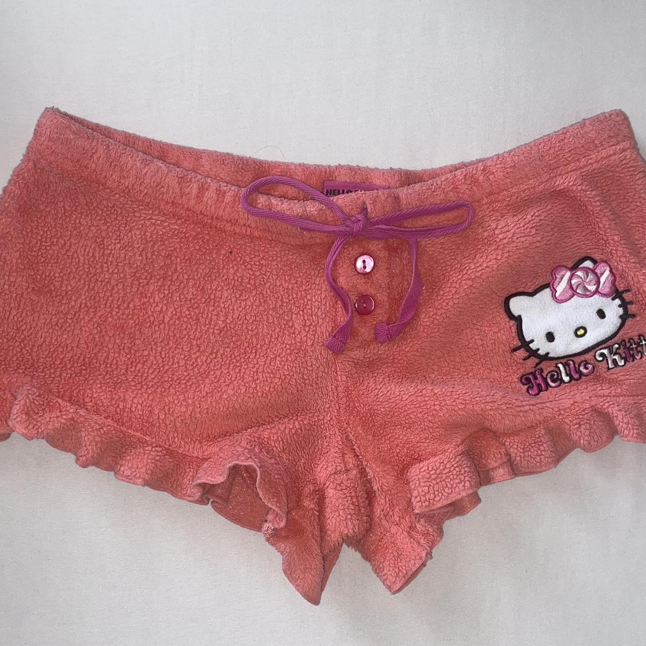 Hello Kitty Low Waisted Pj Shorts Size XXS-XS Thifted! - Depop
