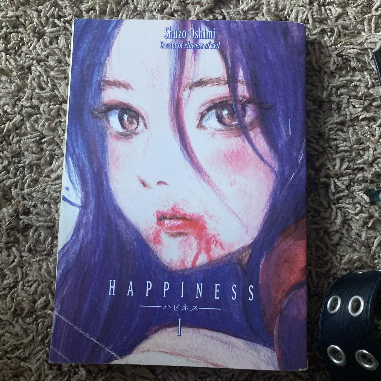 volume one of happiness // horror manga cover is a... - Depop