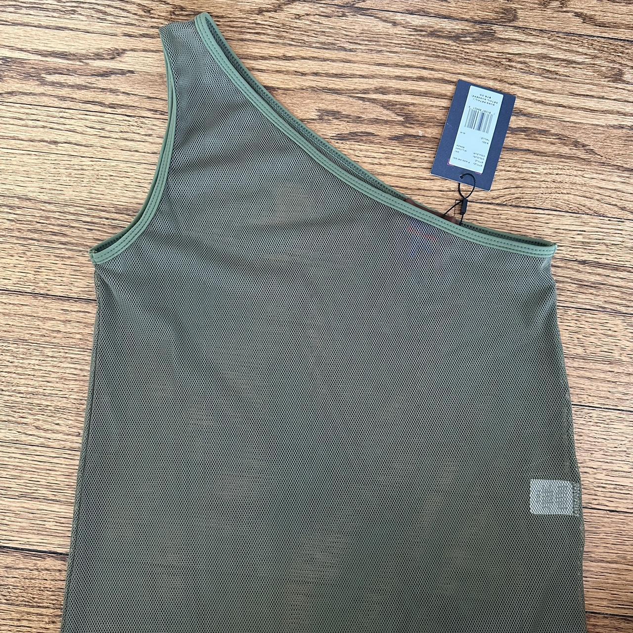 RARE heaven by marc jacobs mesh one sleeve green... - Depop