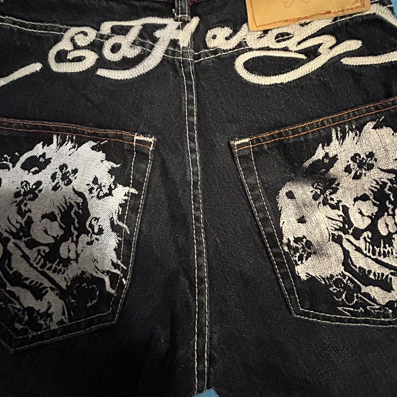women’s ed hardy jeans size 30 only worn once,... - Depop