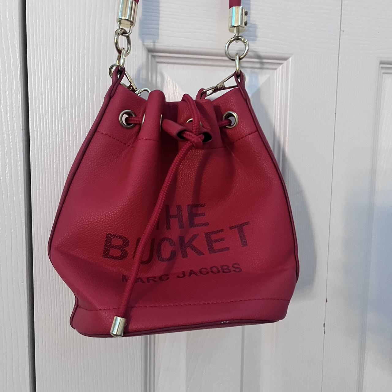 Red bucket bag Looks like Marc Jacob’s bag Comes... - Depop