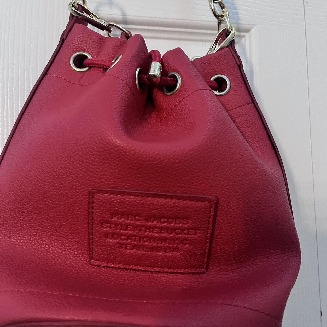 Red bucket bag Looks like Marc Jacob’s bag Comes... - Depop