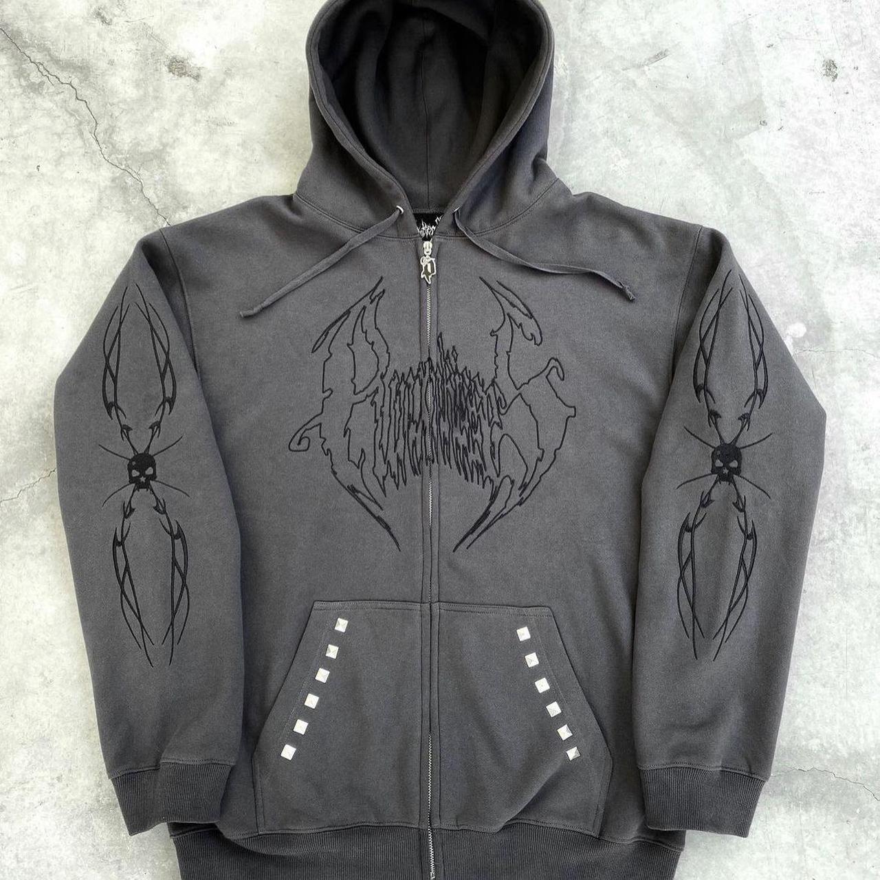 PUNXNKISSES heavy metal zip up ★ •size large •never... - Depop