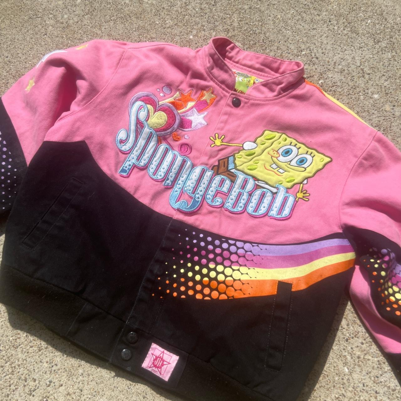 VINTAGE Y2K SPONGEBOB JACKET SIZE 10 KIDS FREE... - Depop
