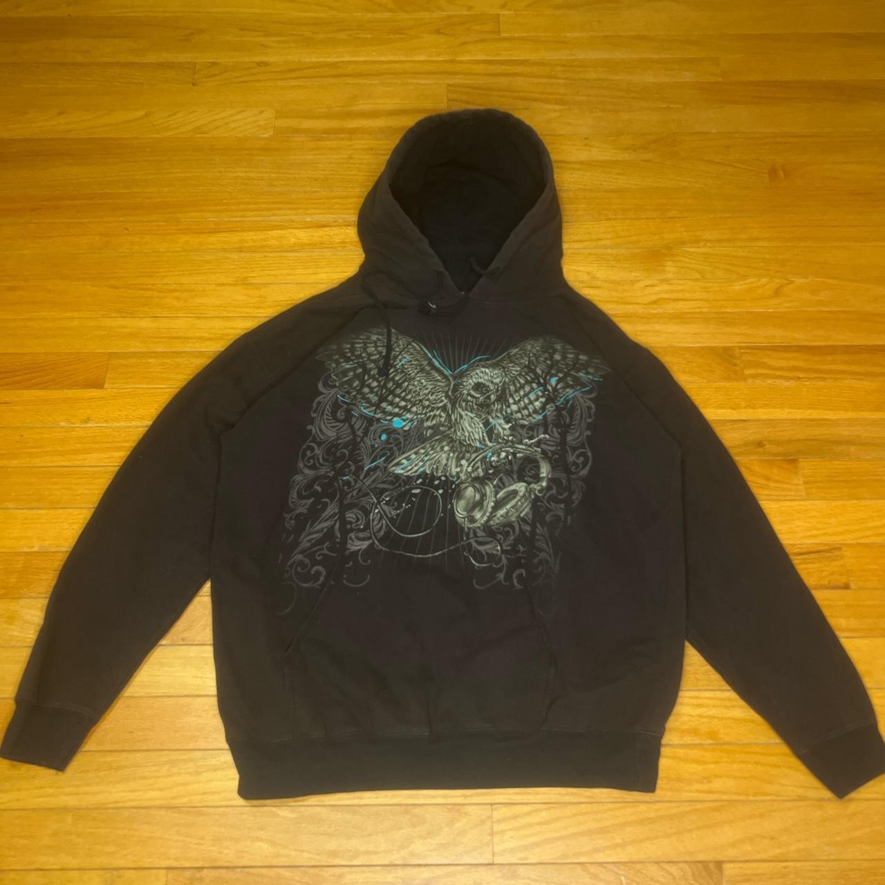 Y2K GRUNGE HYBRID HOODIE SIZE LARGE FREE SHIPPING... - Depop