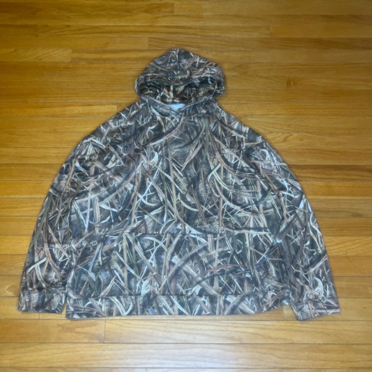 CAMO ESSENTIAL HOODED SWEATSHIRT SIZE XXL FREE... - Depop
