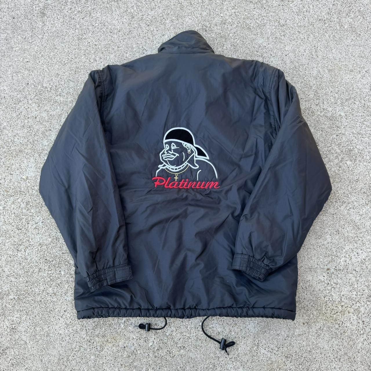 VINTAGE PLATINUM FUBU JACKET SIZE L FREE SHIPPING ON... - Depop