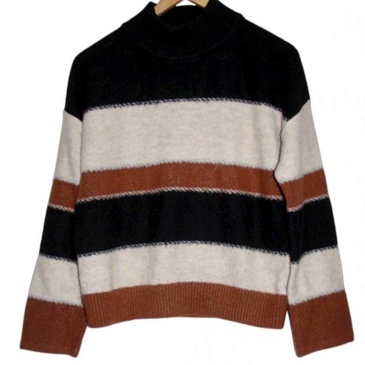 Universal thread Multi-coloured striped knit jumper... | Depop