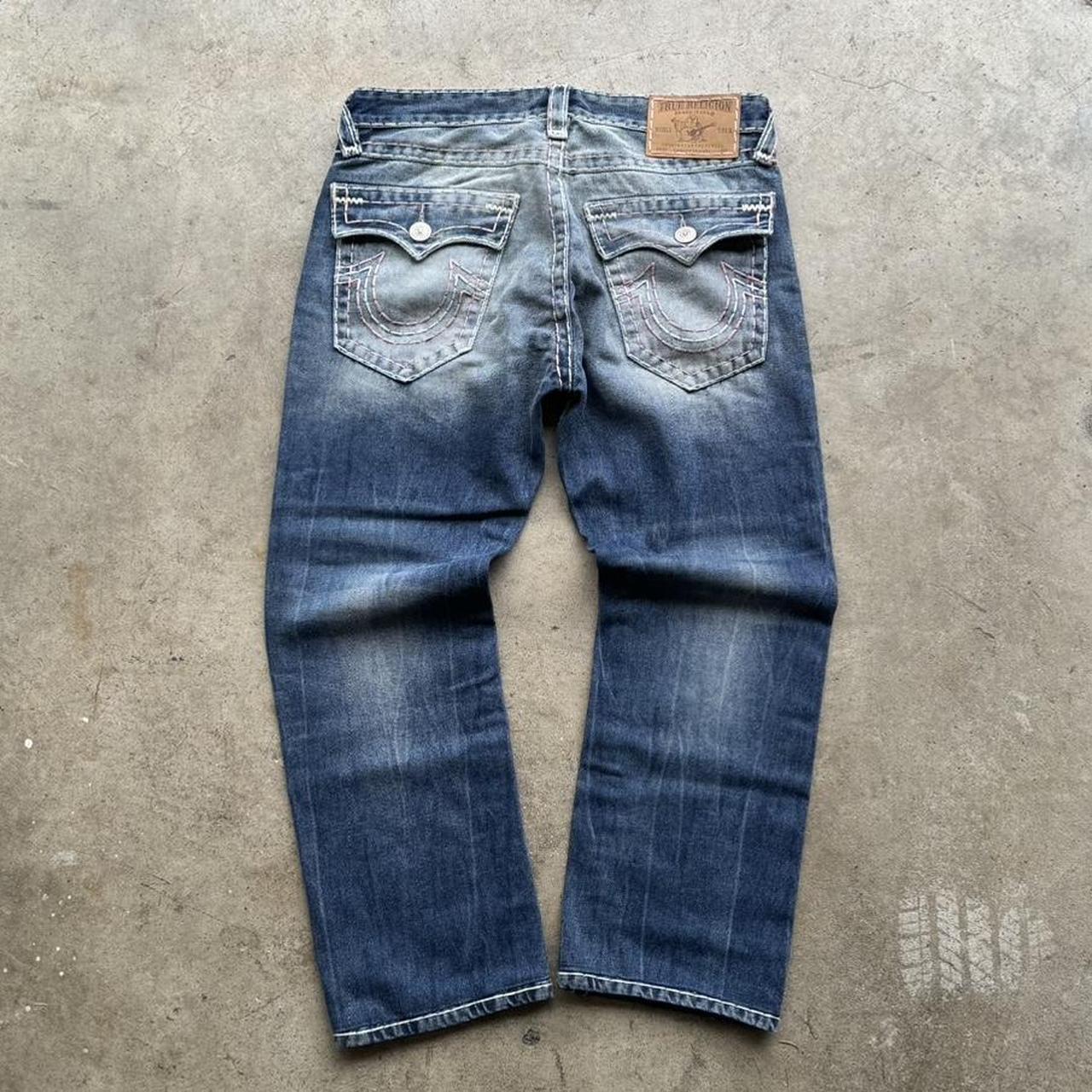 True Relgion Faded Ricky Relaxed Straight fit jeans... - Depop