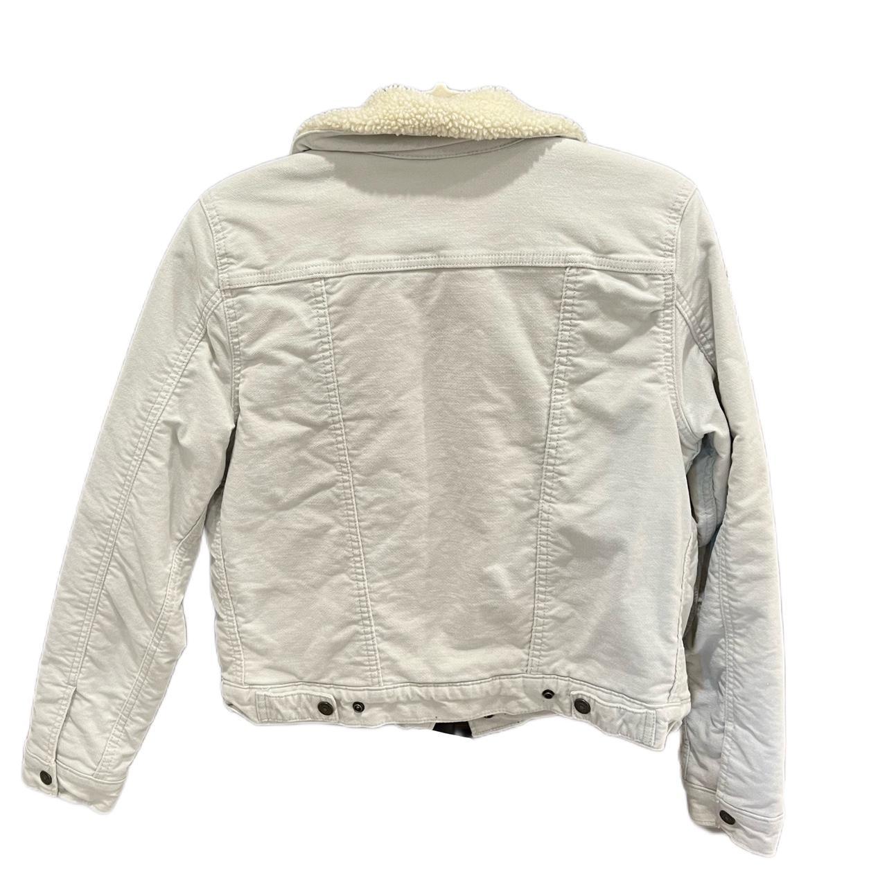 Levi’s Corduroy Sherpa Trucker Jacket in Cream Size... - Depop