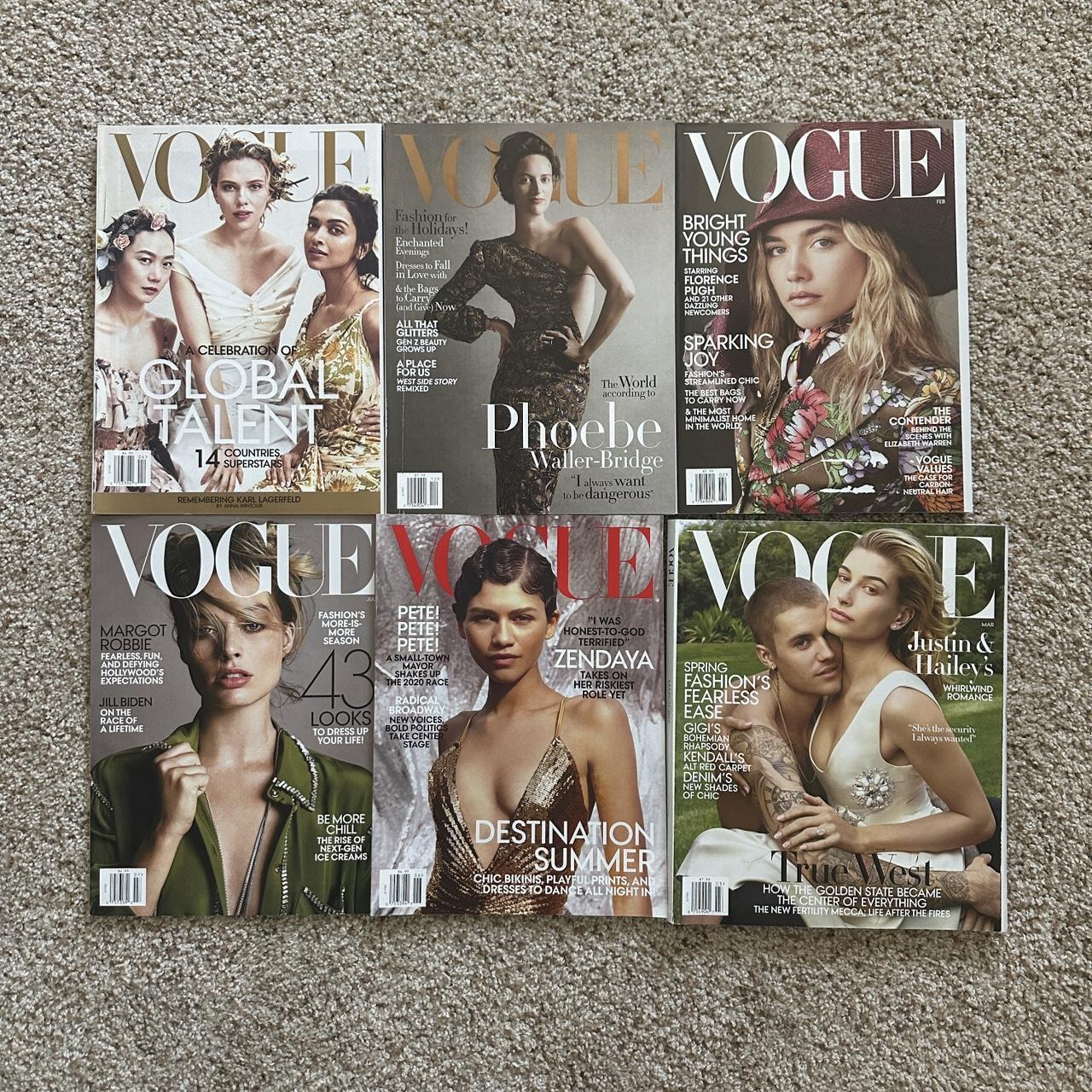 Set of 6 Vogue Magazines Great condition! Small rip... - Depop