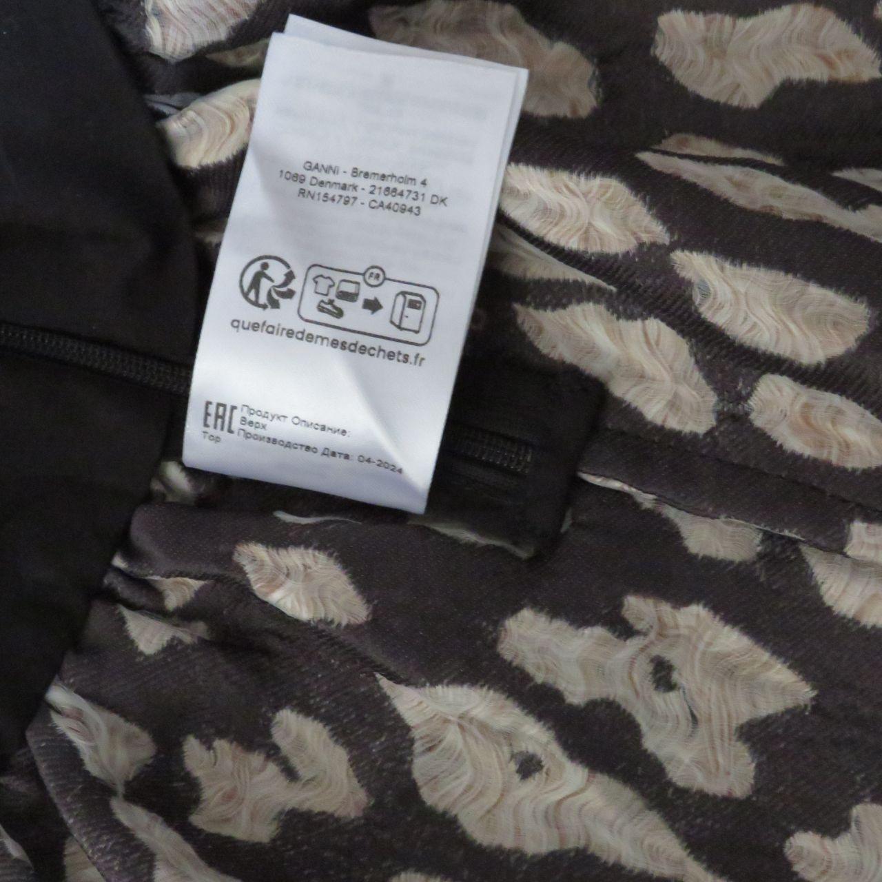 medium leopard print crop top This stylish Ganni... | Depop