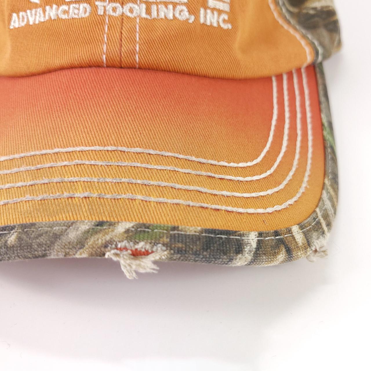 ATI Advanced Tooling Inc Strapback Cap Cool orange... - Depop