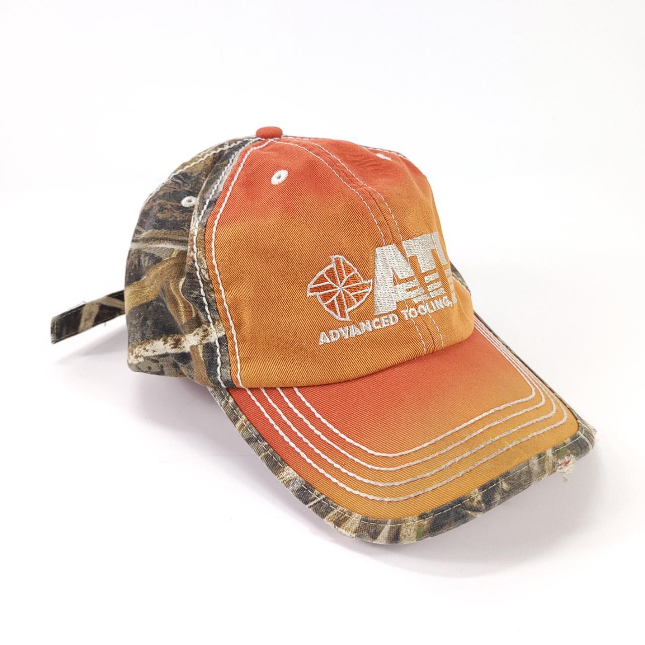 ATI Advanced Tooling Inc Strapback Cap Cool orange... - Depop