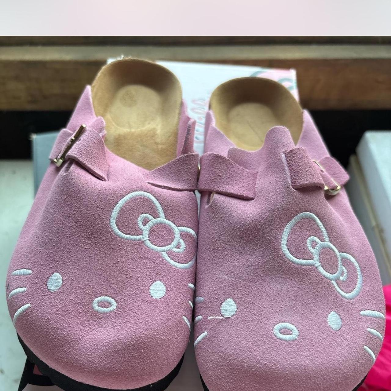 Pink Hello Kitty Mary Jane clogs size 5.5 in woman.... | Depop