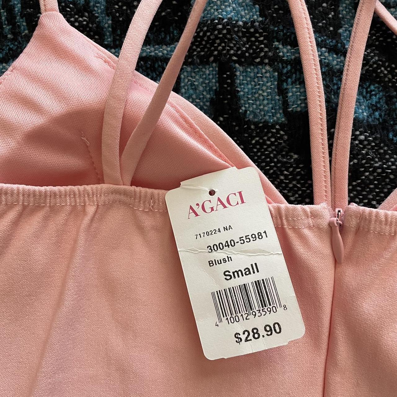 A'GACI Women's Pink Dress | Depop