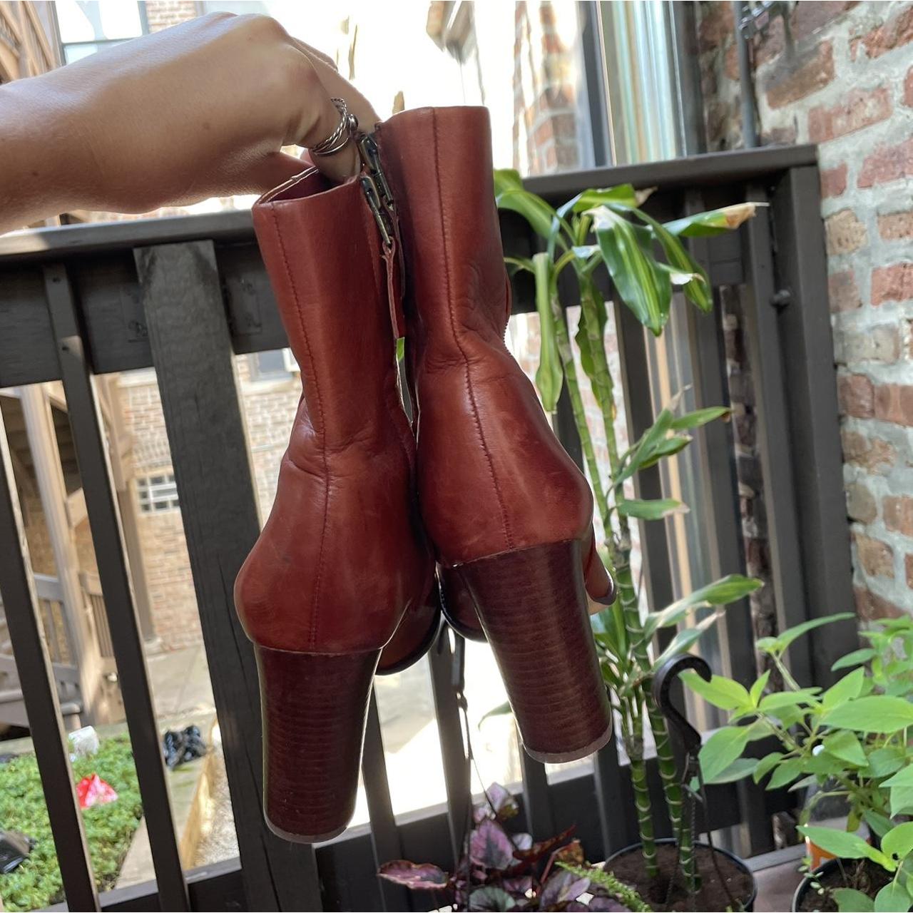 Sam Edelman red boots size 8. Very comfy and perfect... - Depop