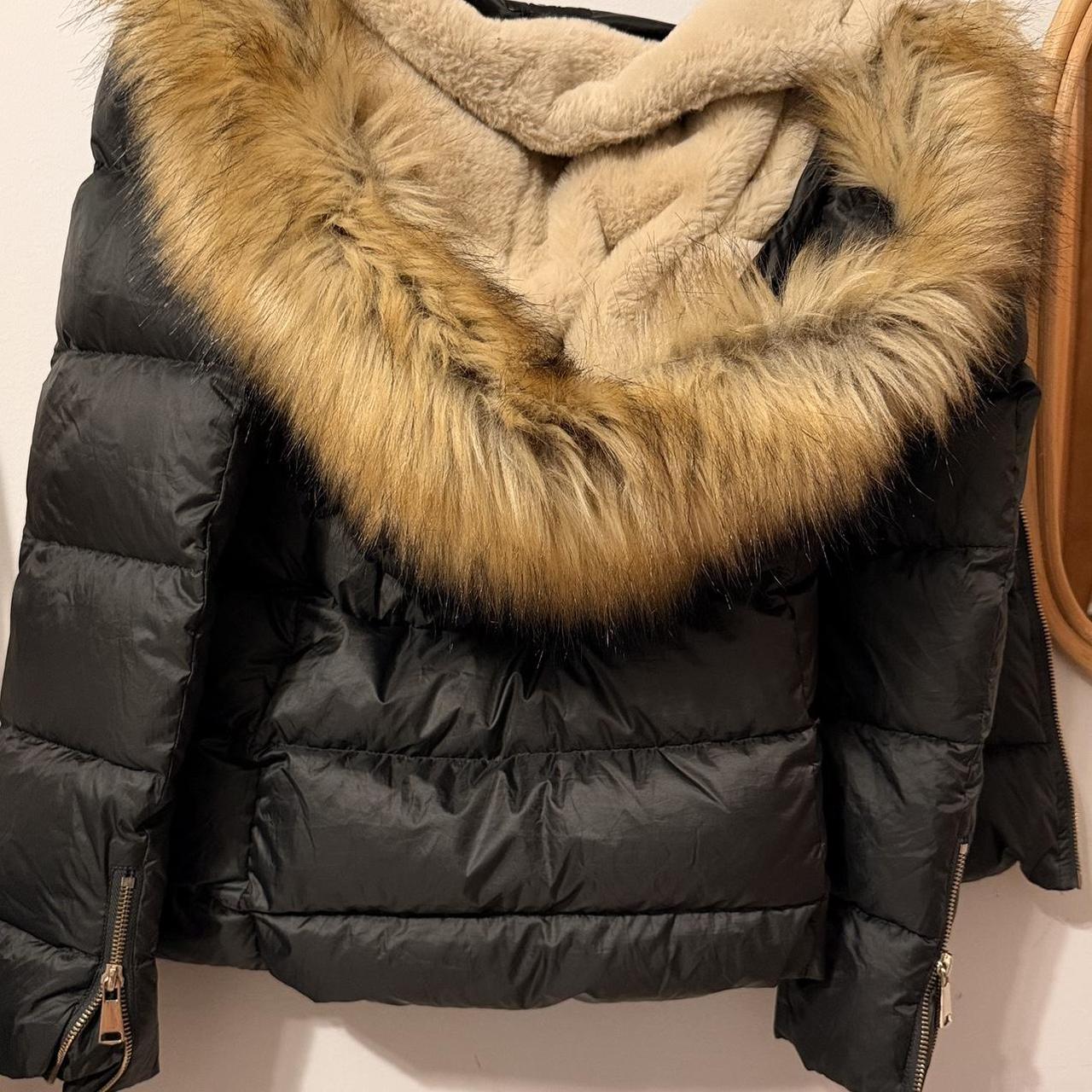 Dark green Zara puffer jacket #pufferjacket Size L... | Depop