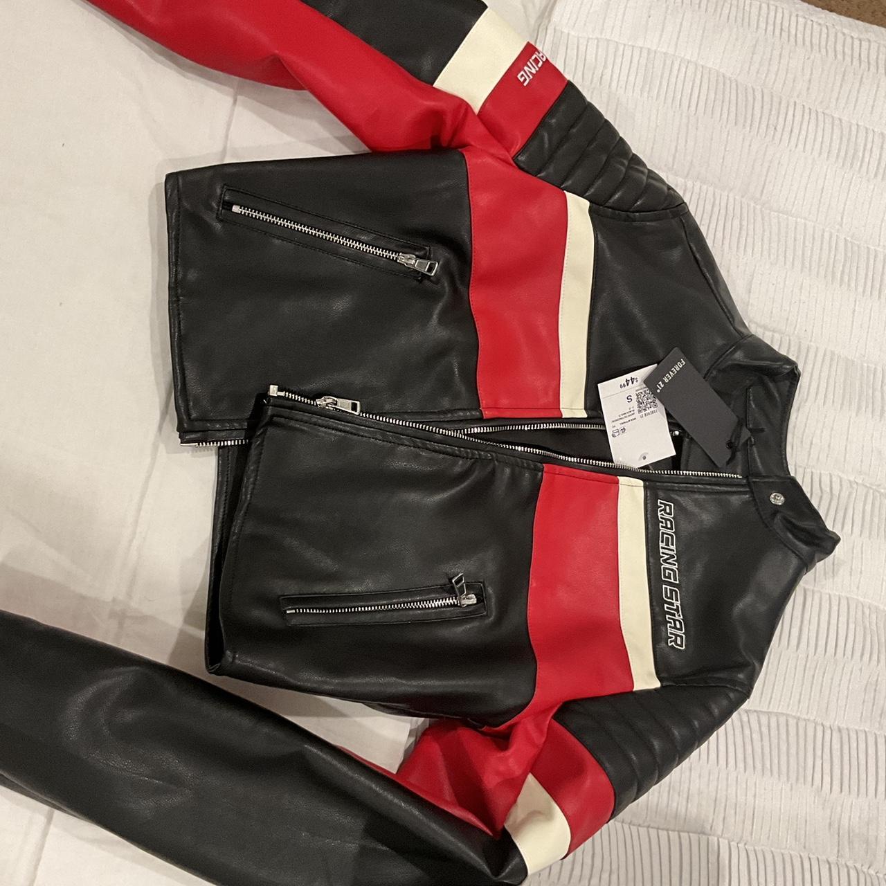 Forever 21 leather jacket Never worn New with... - Depop