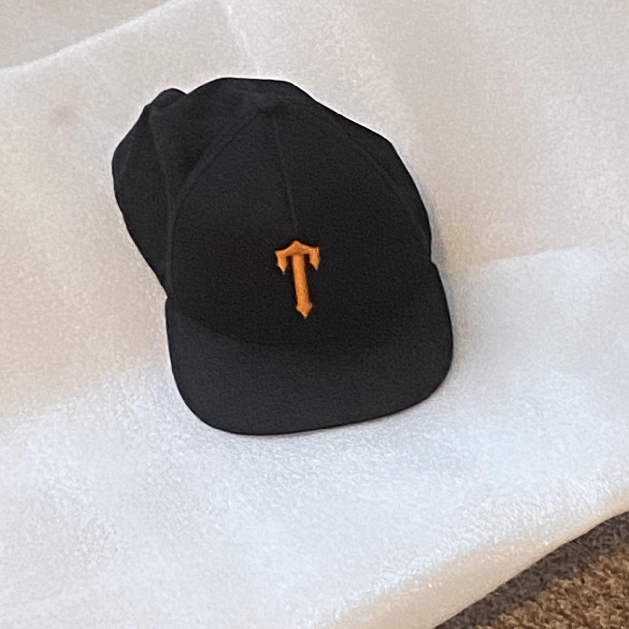 Trapstar hat, black and orange, brand new, open to... - Depop